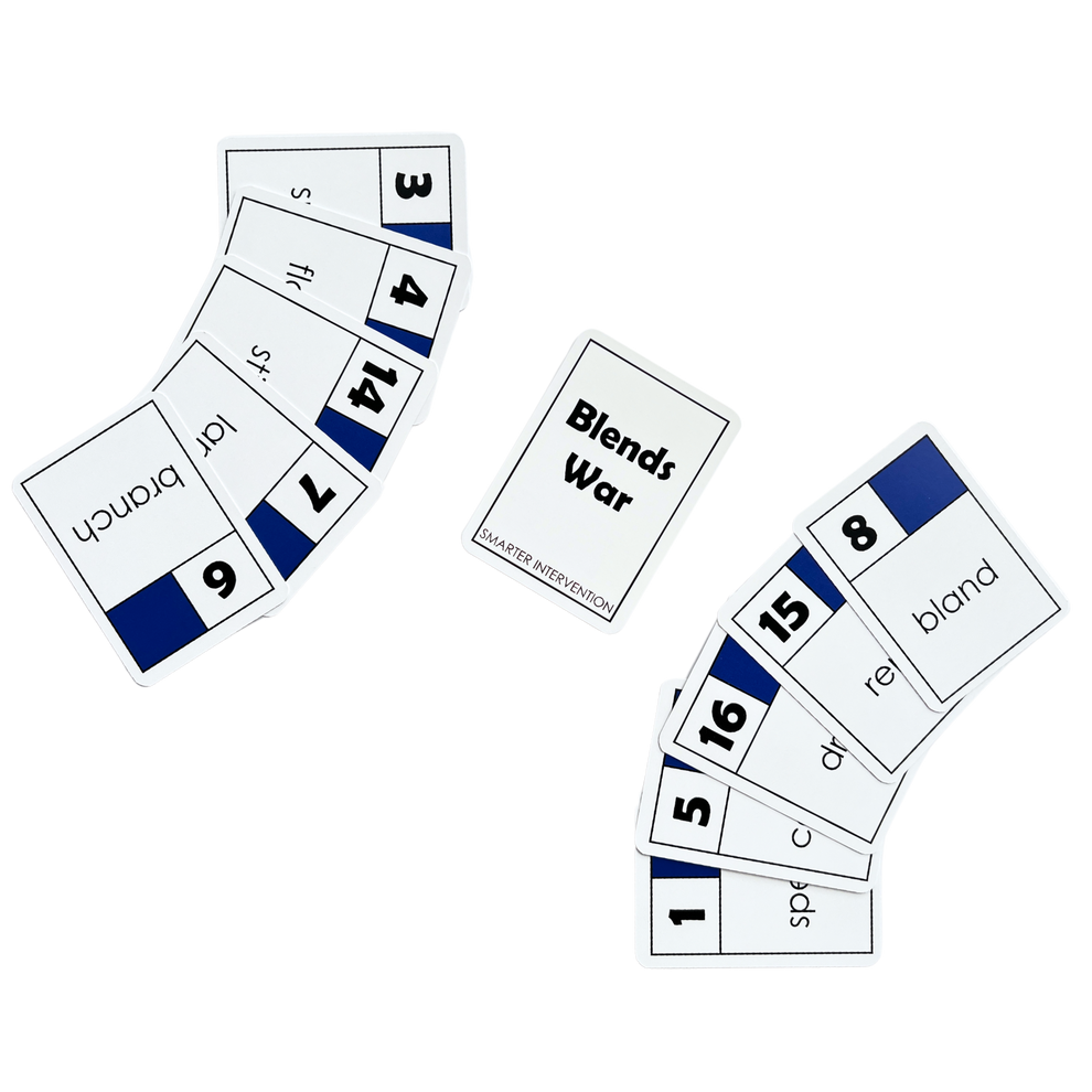 Blends War Card Game – Ascend SMARTER Intervention