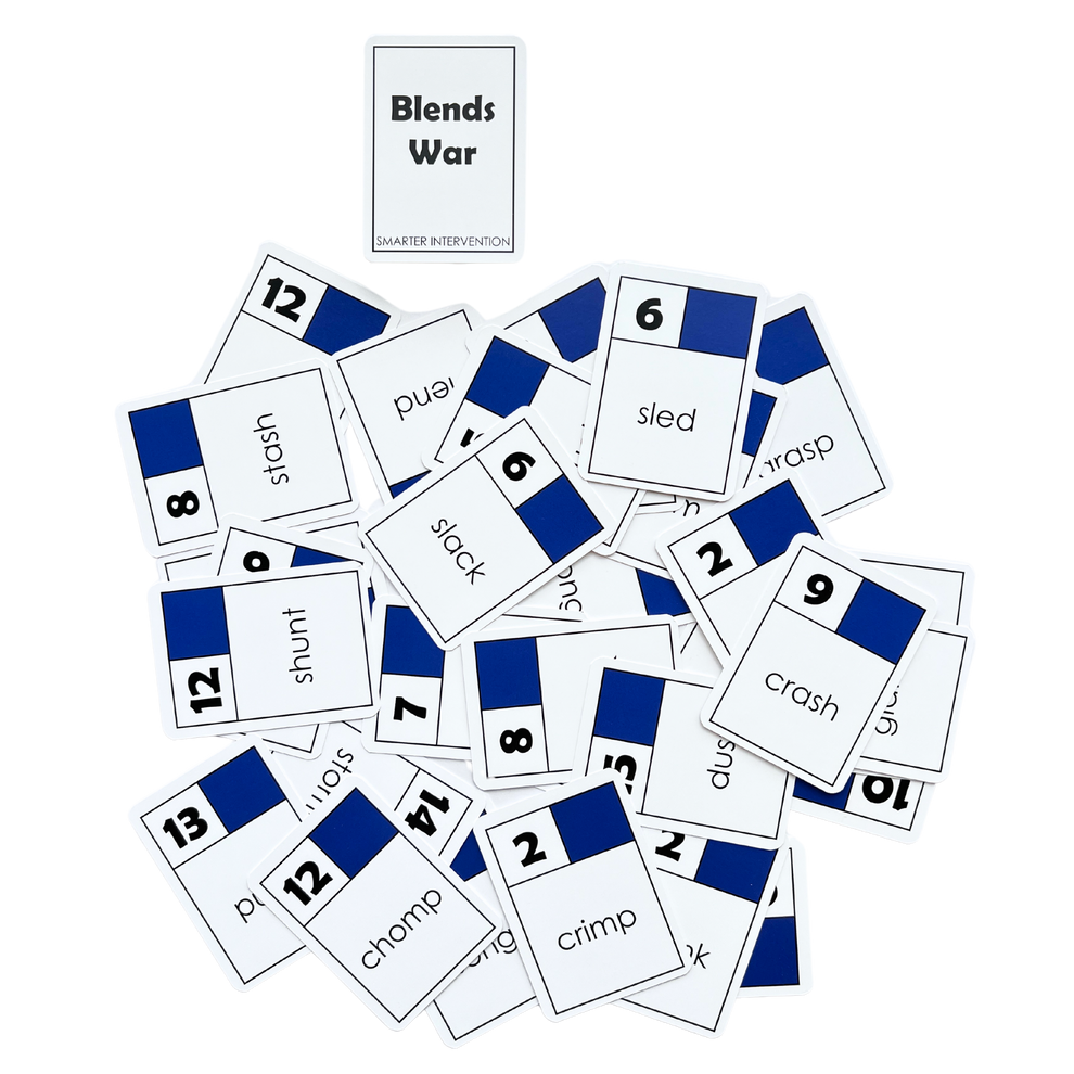 Blends War Card Game – Ascend SMARTER Intervention