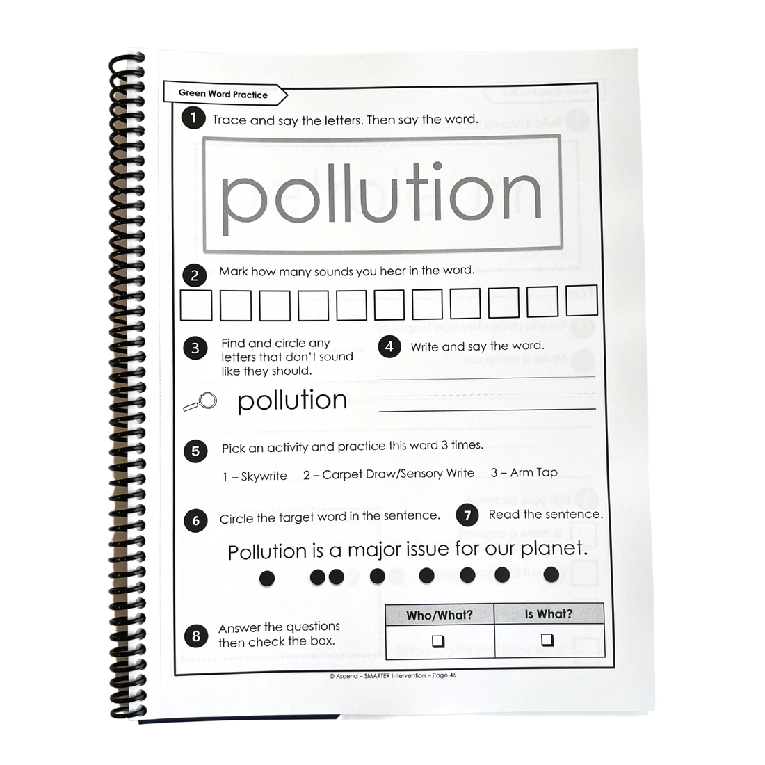 Level 6 Lock Word Activities Workbook – Ascend SMARTER Intervention