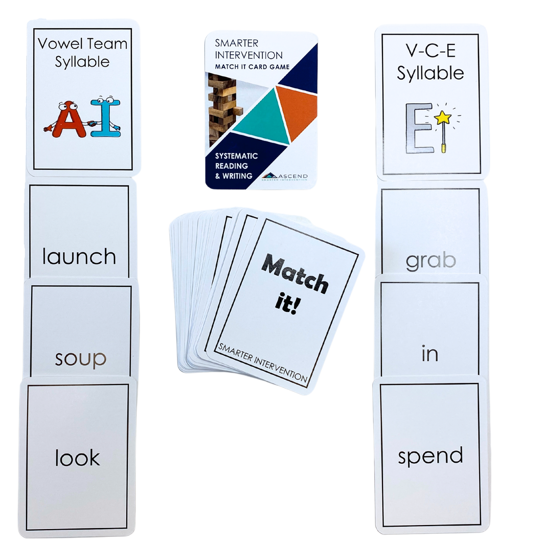Literacy Card Games & Decks – Ascend SMARTER Intervention