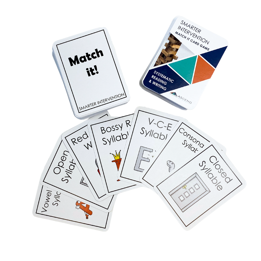 Literacy Card Games & Decks – Ascend SMARTER Intervention