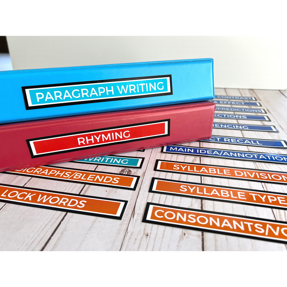 Literacy Labels Sticker Set – Ascend SMARTER Intervention