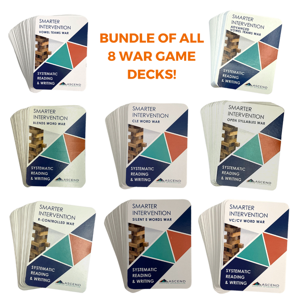War Card Games Bundle – Ascend SMARTER Intervention